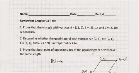 Geometry Common Core Style Review For Chapter 11 12 Test Day 101