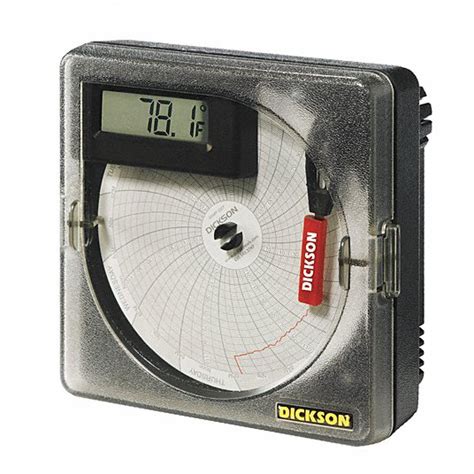 Dickson Circular Chart Recorder Temp Digital Display For 4 In Chart