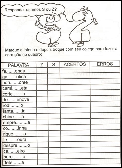 Artselma ATIVIDADES DE ORTOGRAFIA