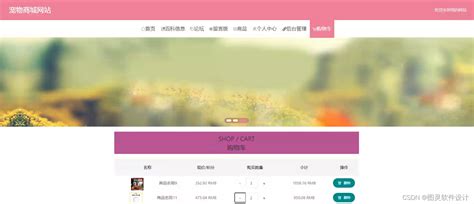 基于javaweb的宠物商城网站设计与实现web宠物网站的设计与实现 Csdn博客