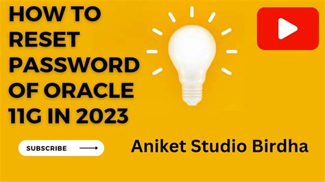 How To Reset Password Of Oracle 11g In 2023 Full Tutorial Youtube
