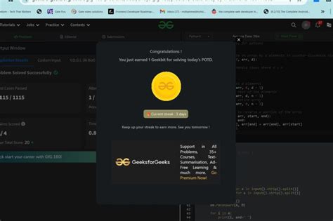 Gfg Geeksforgeeks Codinglife Gfg160 Geekstreak2024 Code Dsapractice Learntocode