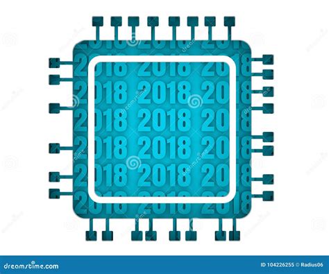 Cpu Microprocessor Icon Stock Illustration Illustration Of Microchip