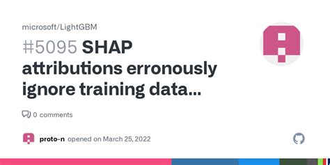 Shap Attributions Erronously Ignore Training Data Weights · Issue 5095