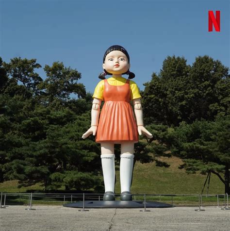 오징어게임 영희 로봇 올림픽공원에 3개월 간 설치될 예정 Qz2allk9qd 오징어게임 익스트림무비 Extmcommunity