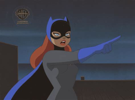 Batman The Animated Series Original Production Cel Batgirl Batman