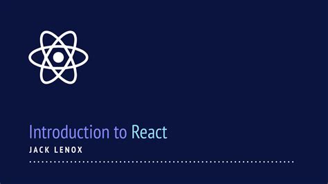 introduction to react speaker deck