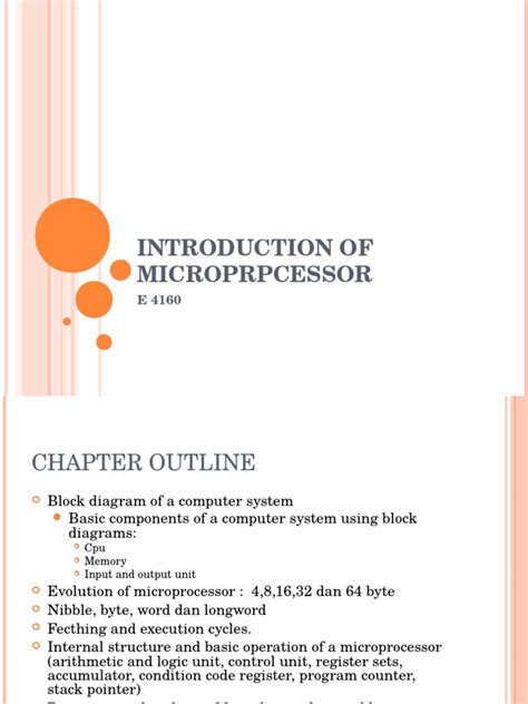 introduction to microprocessor pdf