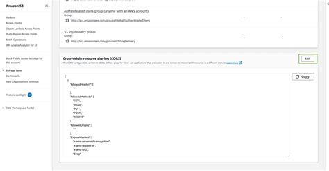 Extend S3 Resources React AWS Amplify Gen 2 Documentation