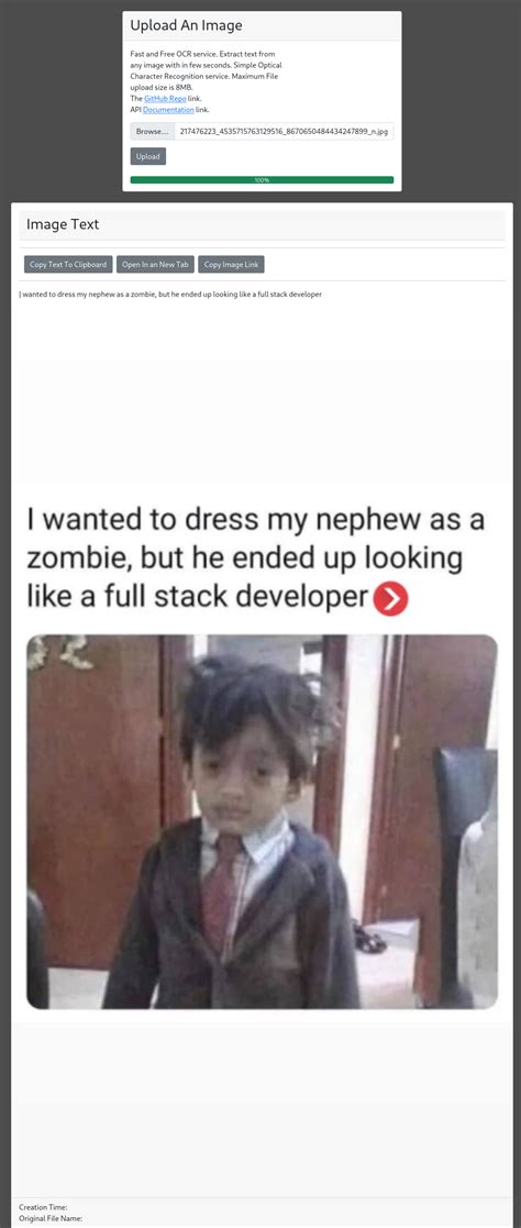 This Is A Open Source Optical Character Recognition Service Devpost