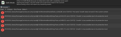 New Unity Install New 2d Platformer Microgame Project Compilation Errors Unity Engine