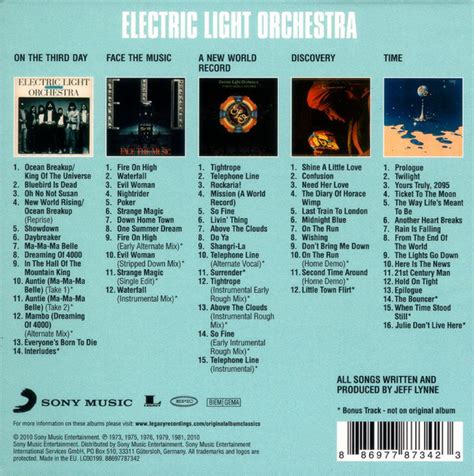 Electric Light Orchestra Original Album Classics Cd