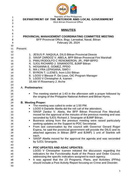 Pmcc Meeting Q1 Pdf Government