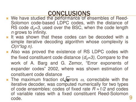 Ppt Low Complexity Error Correction In Ldpc Codes With Constituent Rs Codes Powerpoint