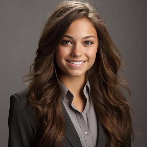 Premium Photo Portrait Of A Young Professional Woman Smiling