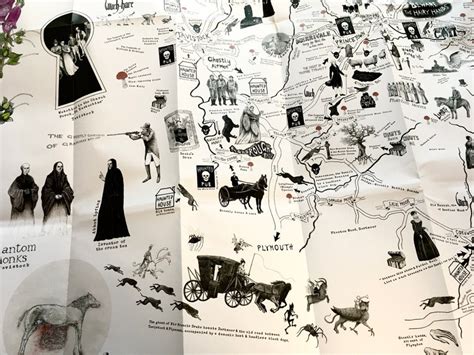 The Dartmoor Folklore Map Etsy UK