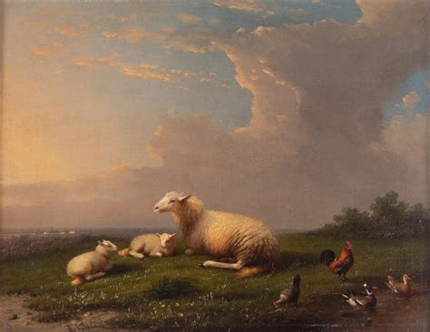 Lot Franz Van Severdonck Belgium 1809 1889 Sheep Resting In A
