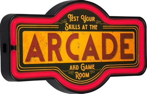 Arcade Led Neon Sign Vintage Inspired Retro Decor For The