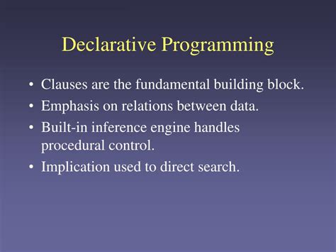 Ppt Programming Language Paradigms Summary Powerpoint Presentation