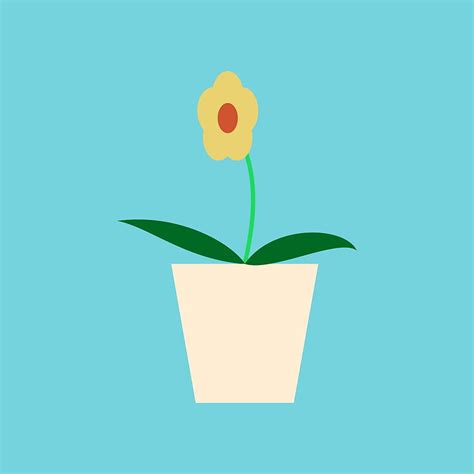 냄비 벡터에 평면 디자인 꽃 아이콘 Ai Eps Uidownload