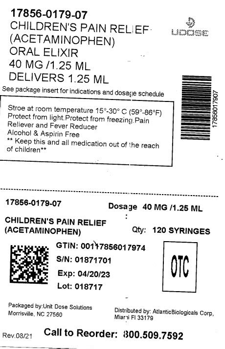 Acetaminophen Elxir Bubble Gum Flavor