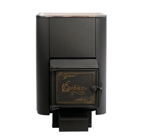 Чугунная банная печь Сибирь 24 конвекционная с чугунной топочной дверцей НМК купить в Санкт