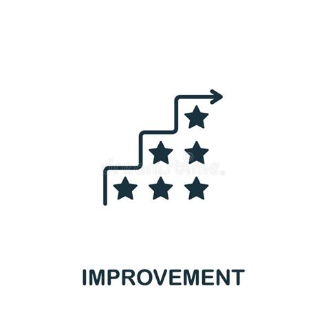 Improvement Icon Monochrome Simple Customer Relationship Icon For Templates Web Design And
