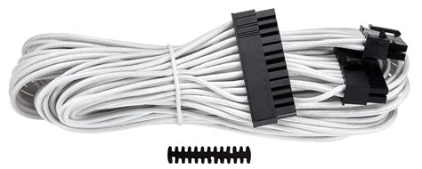 Premium Individually Sleeved Atx 24 Pin Cable Type 4 Generation 3 White