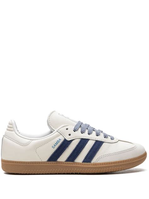 Adidas Samba Og Off White Dark Blue Sneakers White Farfetch Pt