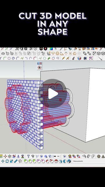 Suraj Kumar On Instagram Cut Model In Any Shape Sketchup Quick Tips Plugin Name Curic Cut