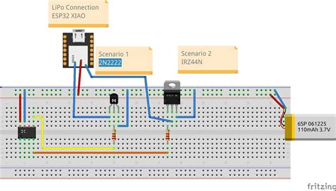 Switch Power ESP32 2N2222 Transistor Doesnt Work But Vs IRL44N Mosfet