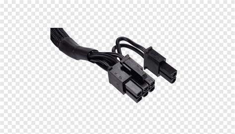 전원 공급 장치 Pci Express Corsair 유형 4 피그 테일 커넥터가있는 슬리브 형 검은 색 Pci E 케이블