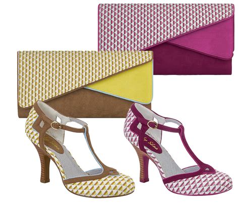 Ruby Shoo Uk 8 Eu 41 Pink Hatty Fabric T Bar Pumps And Sydney Bag Fruugo Se