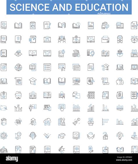 Science And Education Outline Icons Collection Science Education Knowledge Research
