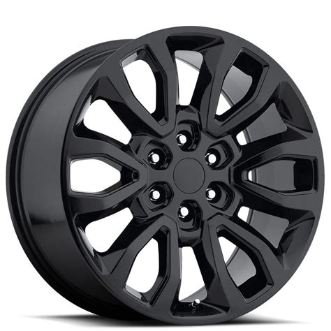 20 Ford F150 Raptor Wheels Fr 53 Gloss Black Oem Replica Rims Oem093 1