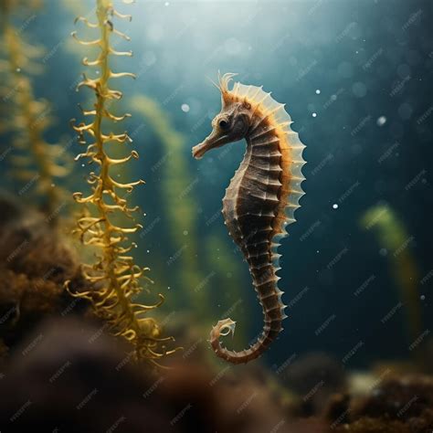 Premium Photo Seahorse In Its Natural Habitat Wildlife Photography