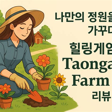 정원 꾸미기 게임 Taonga 팁 힐링 게임 추천