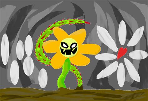 Flowey The Evil Flower That Used To Be Asriel Dree By Megablaster96 On Deviantart