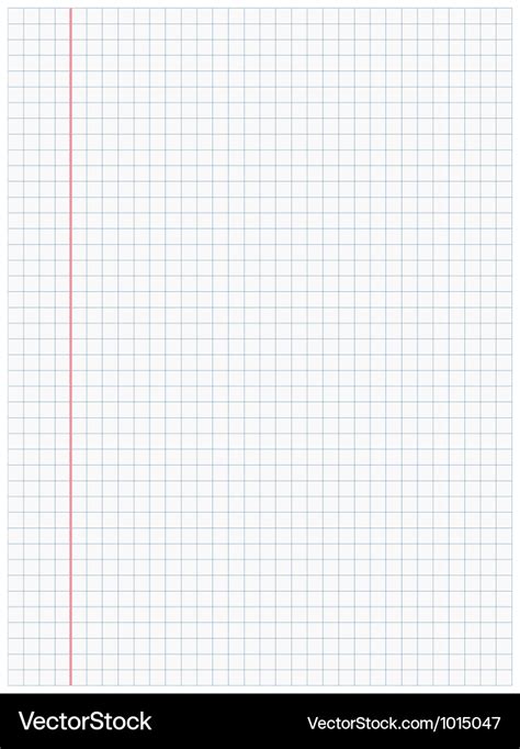 White Squared Paper Sheet Background Royalty Free Vector