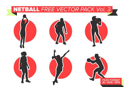 Netball Free Vector Pack Vol 3 129774 Vector Art At Vecteezy
