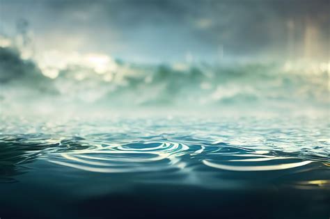 水面の波紋のAI画像素材 ぱくたそ