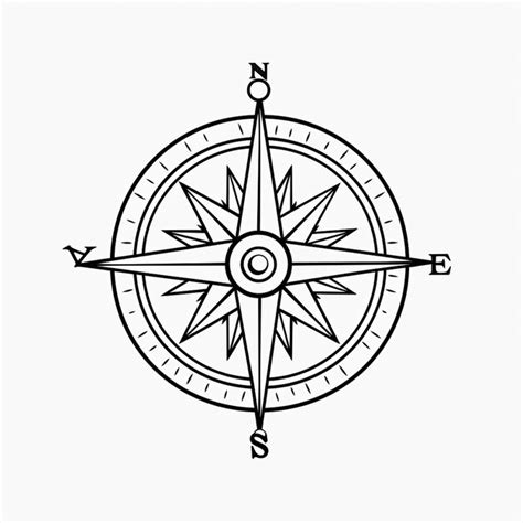 Premium Ai Image Drawing Compass Illustration Cute Coloring Book Kawaii Line Art