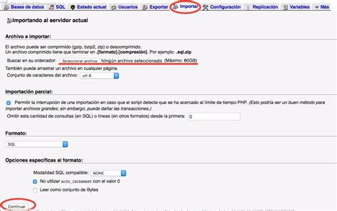 Importar Base De Datos Grande Phpmyadmin A Servidor Local