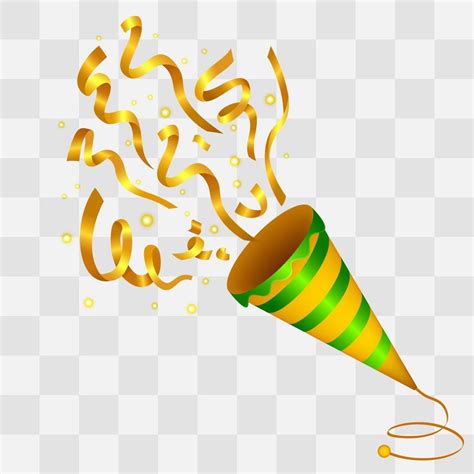 Exploding Colorful Confetti Popper Vector Illustration 22738555 Vector Art At Vecteezy