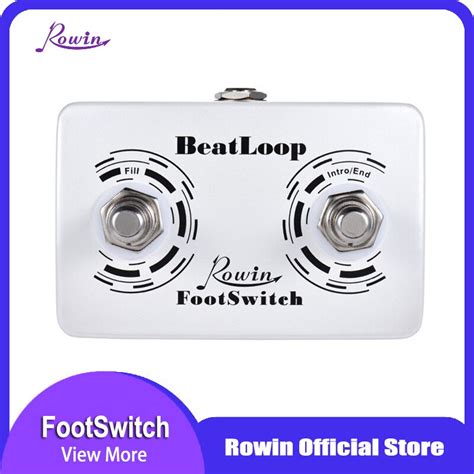 Rowin Dual Footswitch Foot Pedal For Drum Machine Vicedeal