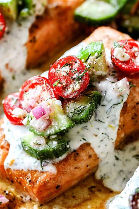 Baked Salmon With Dill Sauce Carlsbad Cravings
