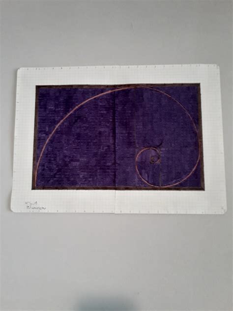 Fibonacci Sequence Fibonacci Wall Art Office Room Art Handmade Scientific Art Geometric