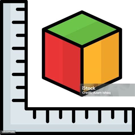3d 프린팅 컨셉 벡터 컬러 아이콘 디자인 흰색 배경의 적음 제조 기호용 박스 형상 측정 3차원 형태에 대한 스톡 벡터 아트 및 기타 이미지 3차원 형태 개념 개발