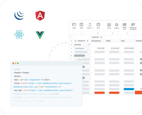 Free Web Reporting Tool • Javascript Pivot Grid • Webdatarocks