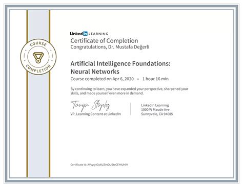 Dr Mustafa Degerli 2020 Artificial Intelligence Foundations Neural Networks Ppt